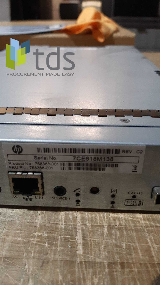 758368-001 HP MSA 1040 10GbE iSCSI two port controller 81-00000078-00 ...