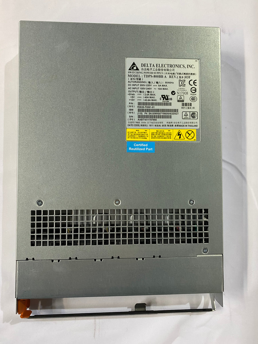IBM 00WK807 98Y2218 800W Power Supply for Storewize V3700 – TDS Inc.